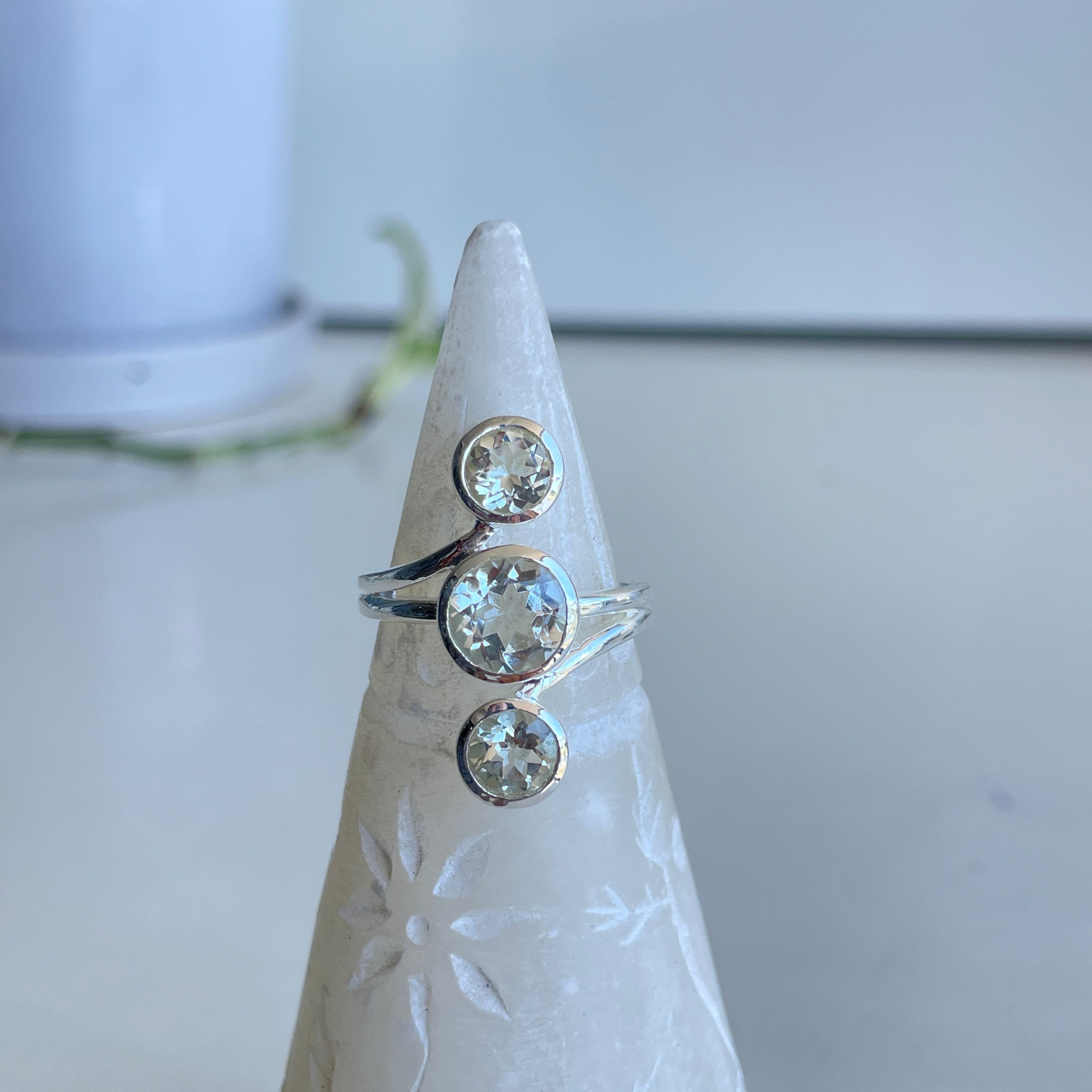 Clear Quartz Round Multi Stone Ring – Preah Ko Maitland