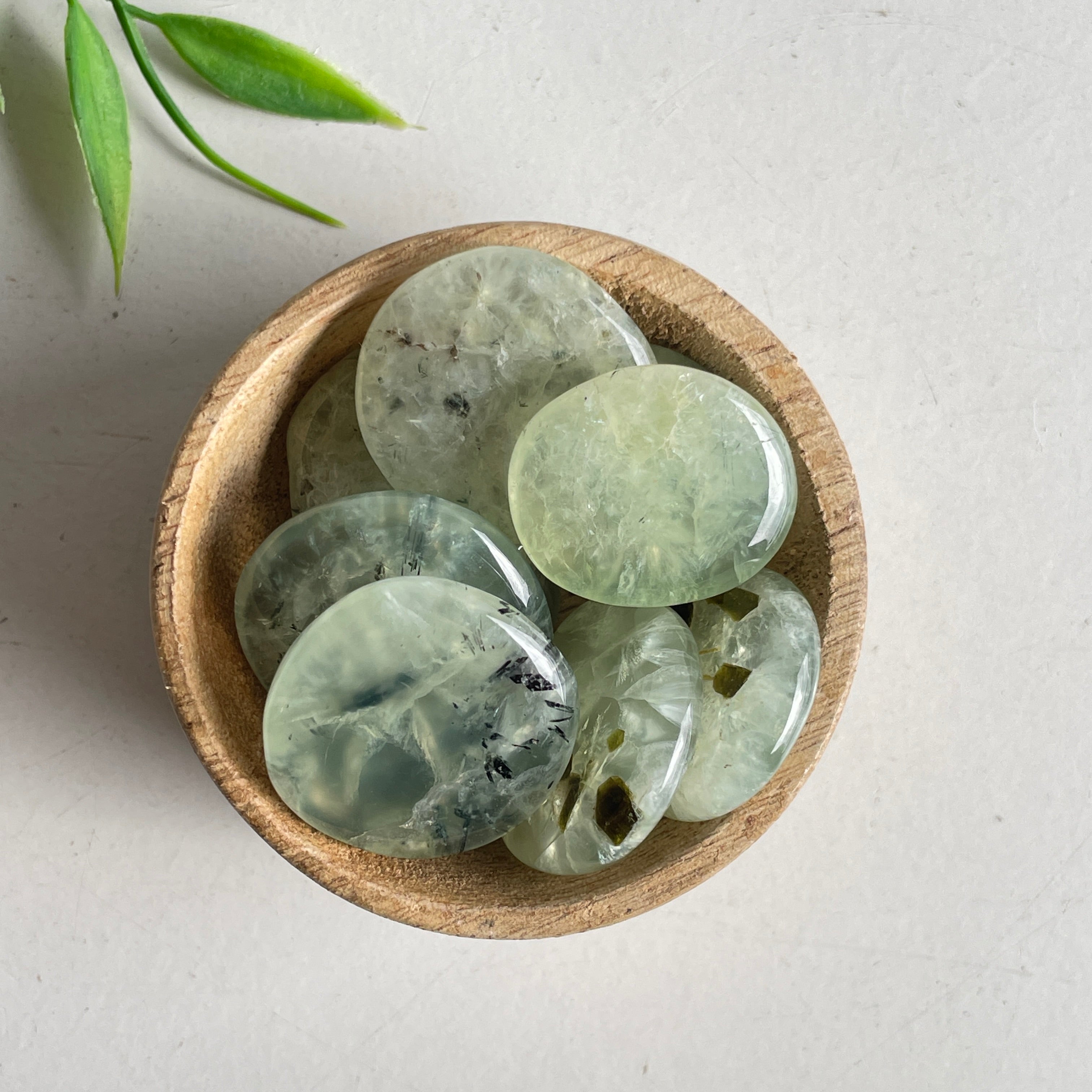 Prehnite Flat Stone Bra Buddy – Preah Ko Maitland