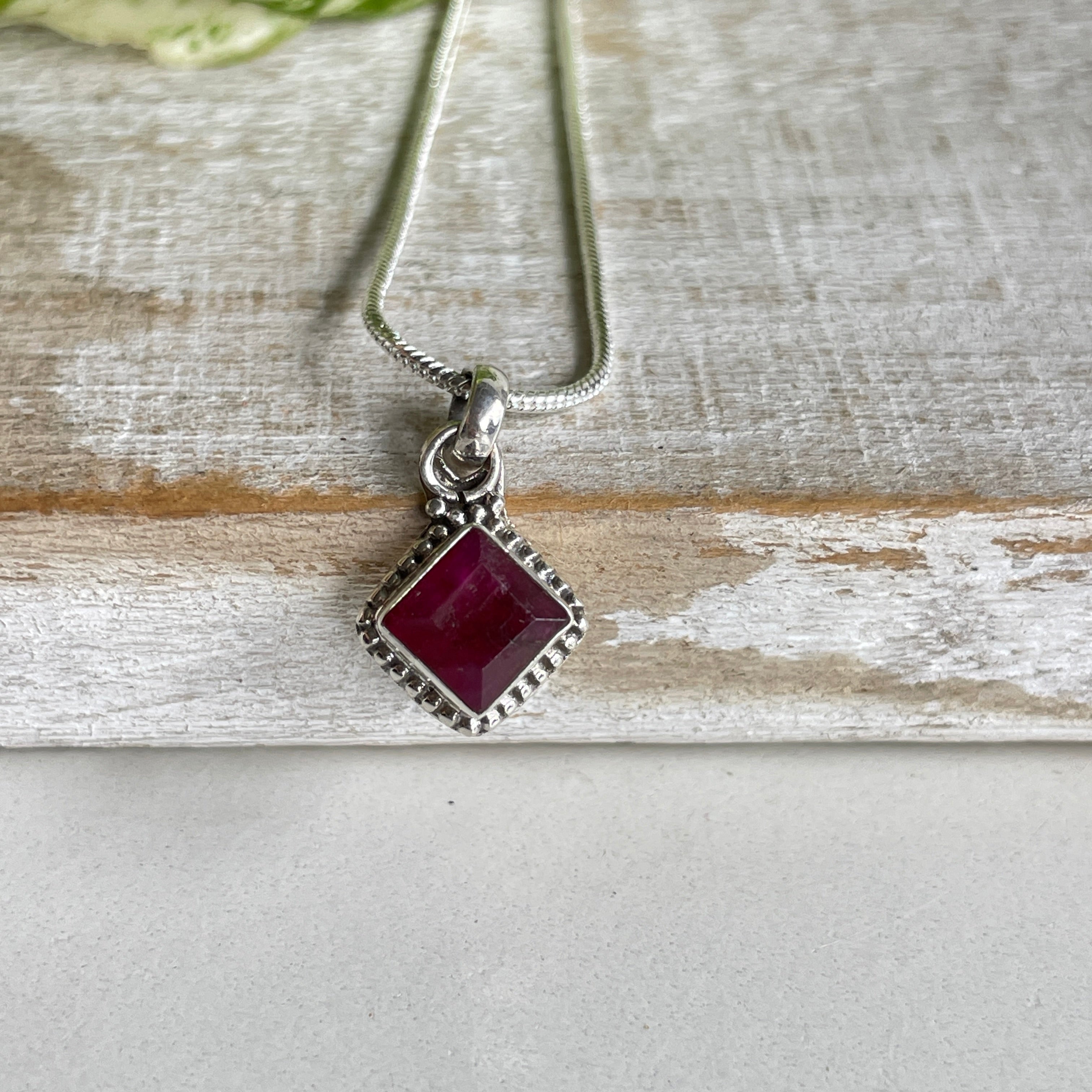 Ruby Square Pendant – Preah Ko Maitland